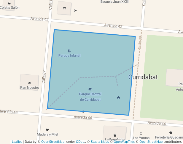 Parque Central de Curridabat in Curridabat | Map and Routes