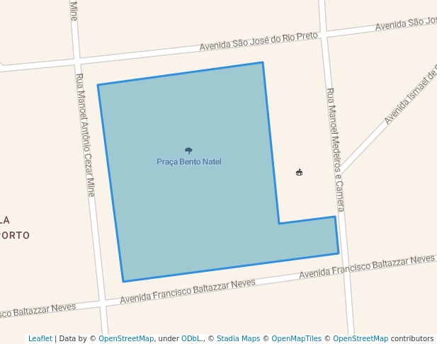 Praça Bento Natel in Mirassol | Map and Routes