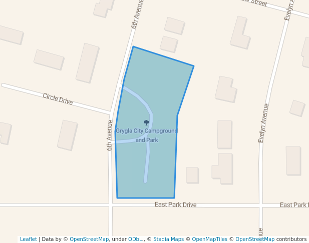 Grygla City Campground and Park in Grygla | Map and Routes