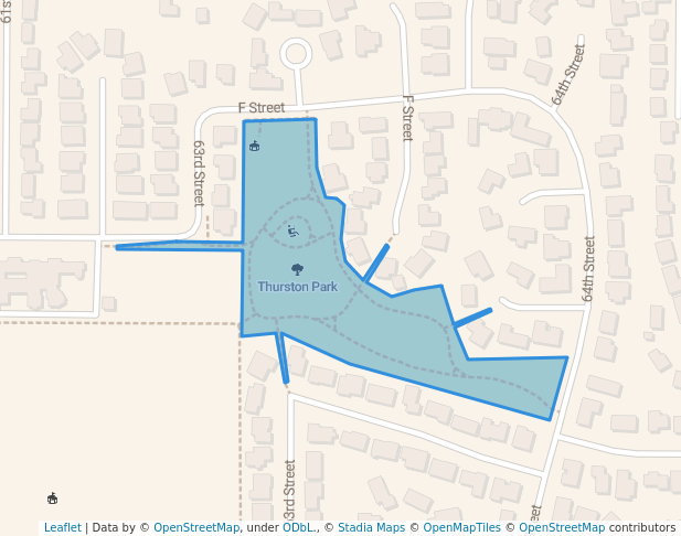 Thurston Park in Springfield | Map and Routes