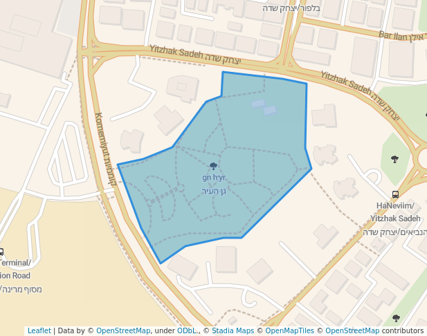 גן העיר in Bat Yam | Map and Routes