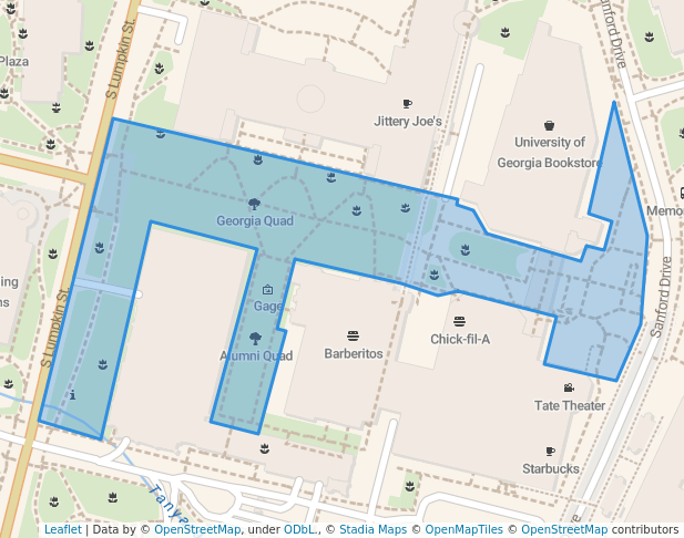 Tate Quad in Athens | Map and Routes