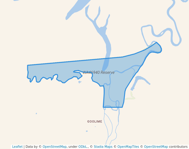 WA46940 Reserve in Wyndham | Map and Routes