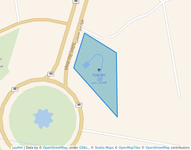 فضای سبز in Zabol | Map and Routes