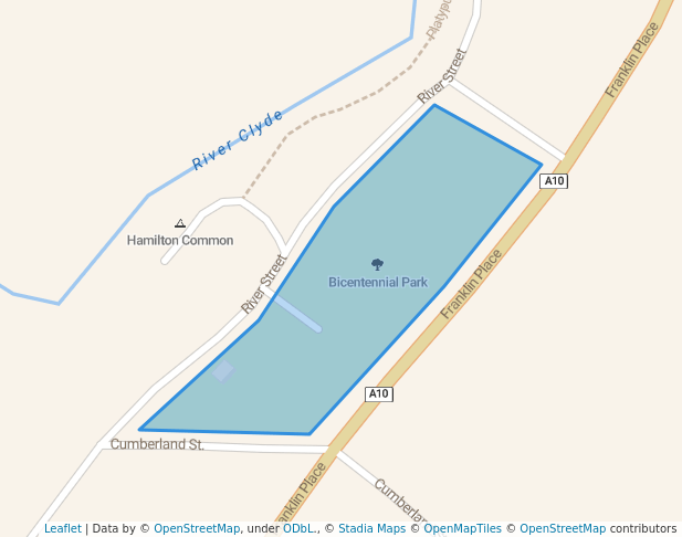 Bicentennial Park in Hamilton | Map and Routes