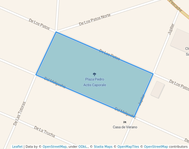 Plaza Pedro Actis Caporale in Pinamar | Map and Routes