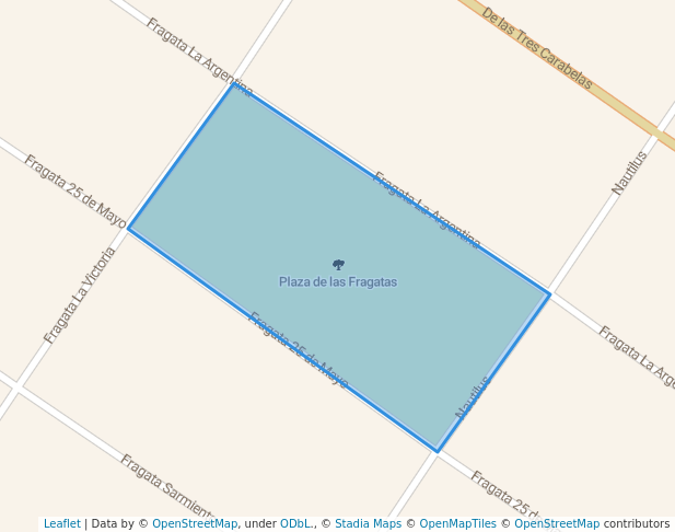 Plaza de las Fragatas in Pinamar | Map and Routes