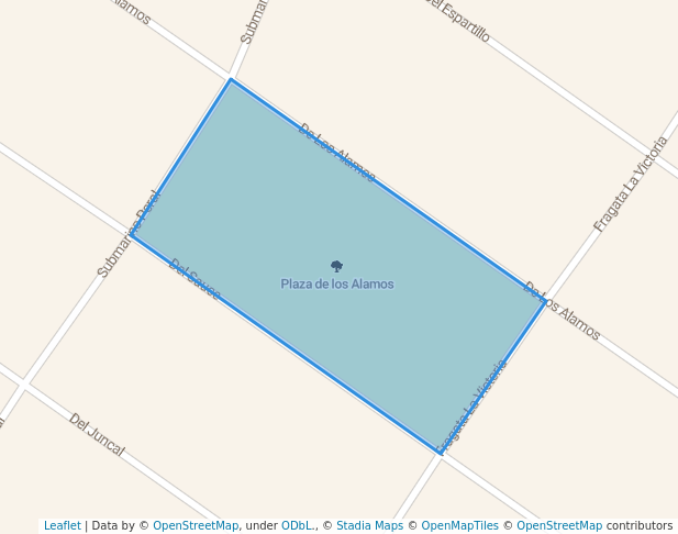 Plaza de los Alamos in Pinamar | Map and Routes