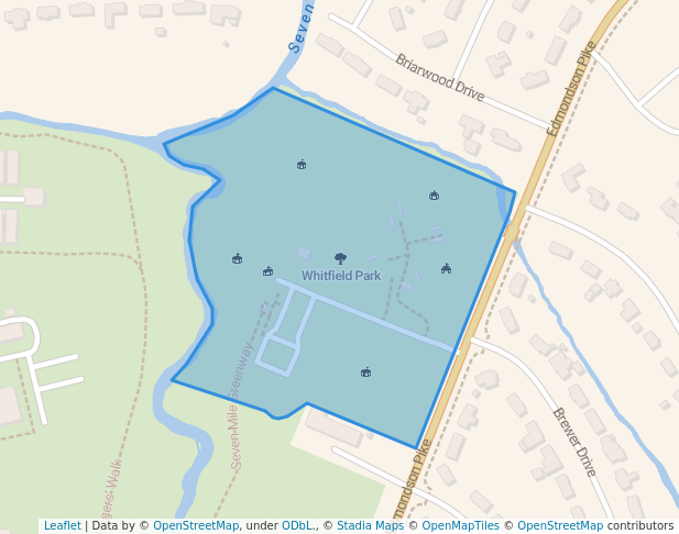 Whitfield Park in Nashville | Map and Routes