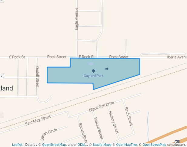 Gaylord Park in Rockland | Map and Routes