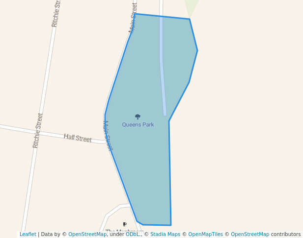 Queens Park in Waratah | Map and Routes
