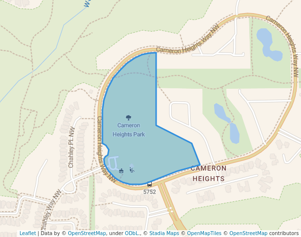 Cameron Heights Park in Edmonton | Map and Routes