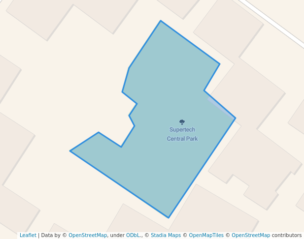 Supertech Central Park in Noida | Map and Routes