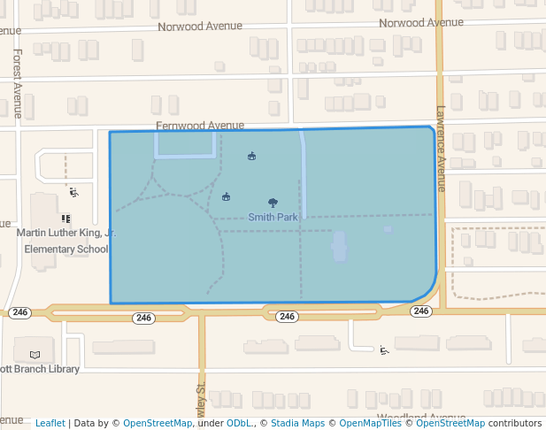 Smith Park in Toledo | Map and Routes