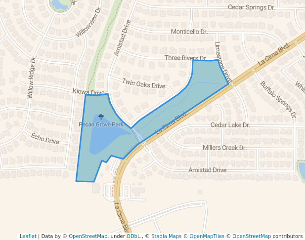 Pecan Grove Park in Prosper | Map and Routes