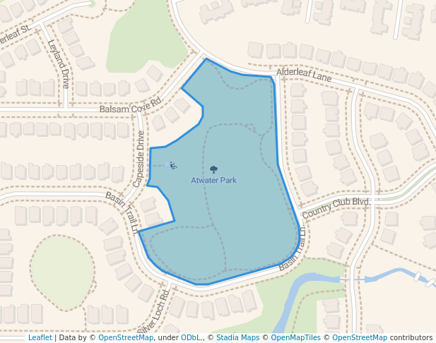 Atwater Park in Naperville | Map and Routes