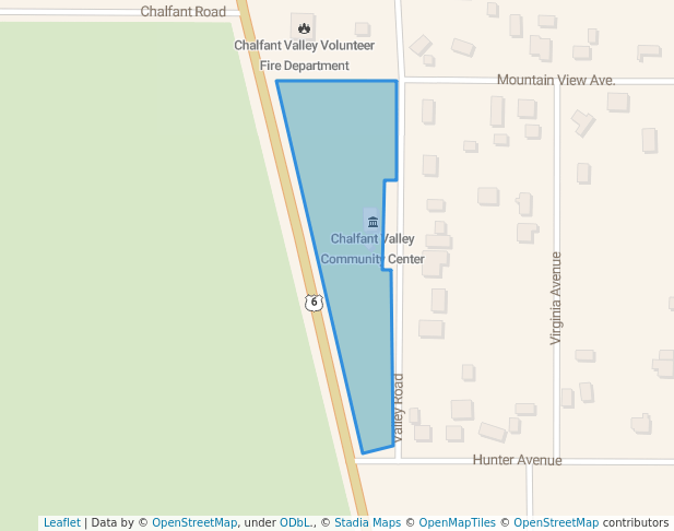 Chalfant Park in Chalfant Valley | Map and Routes
