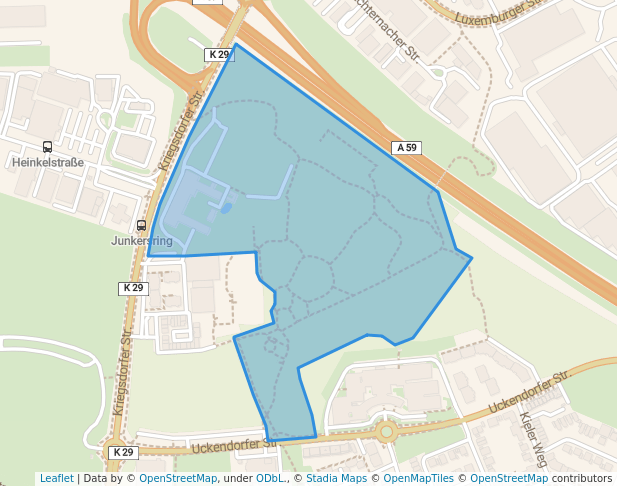 Freizeitanlage "Haus Rott" in Troisdorf | Map and Routes