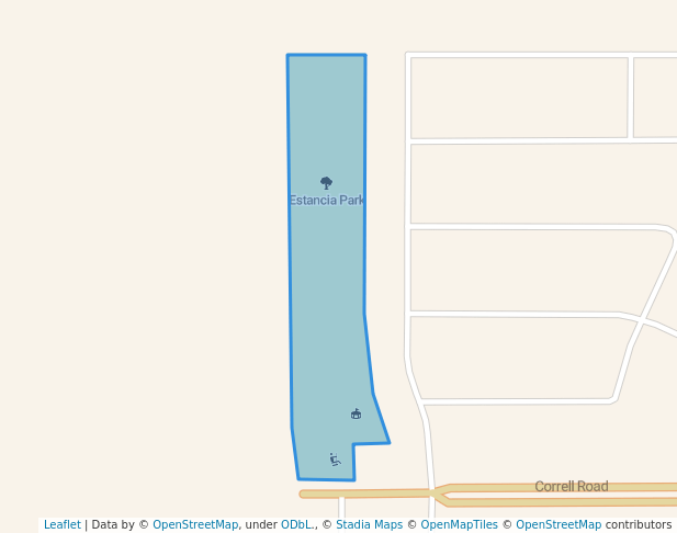 Estancia Park in Heber | Map and Routes
