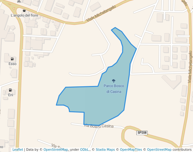 Parco Bosco di Casina in Bibbiena | Map and Routes