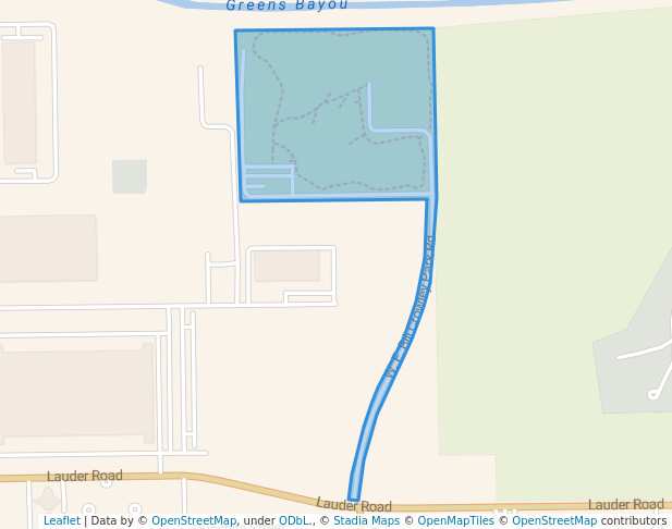 W. E. Bill Crowley Park in Houston | Map and Routes