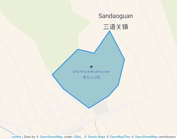 青龙山公园 in Mu Dan Jiang Shi | Map and Routes