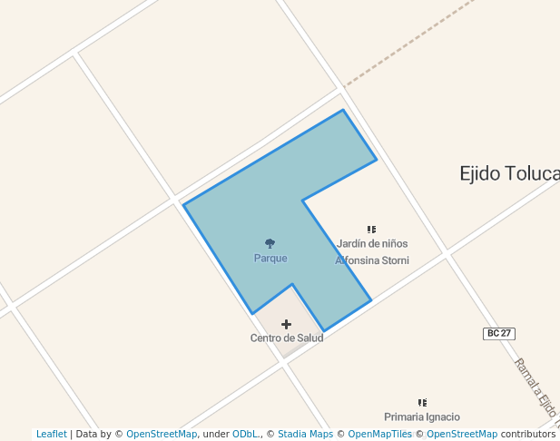 Parque in Ejido Toluca | Map and Routes