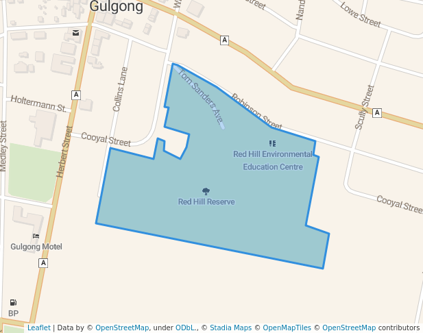 Red Hill Reserve in Gulgong | Map and Routes