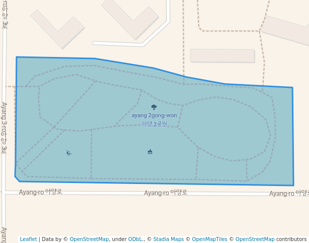 아양 2공원 in Anseong | Map and Routes