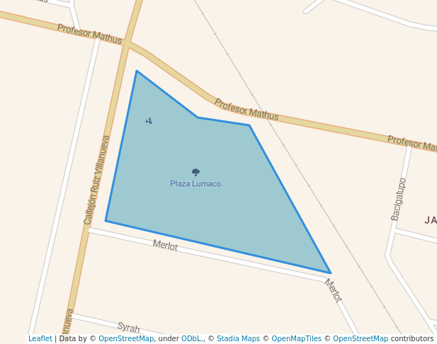 Plaza Lumaco in El Sauce | Map and Routes