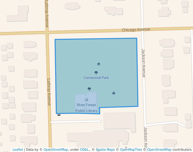 Centennial Park in River Forest | Map and Routes