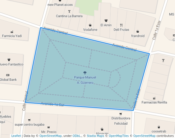 Parque Manuel A. Guerrero in La Concepción | Map and Routes