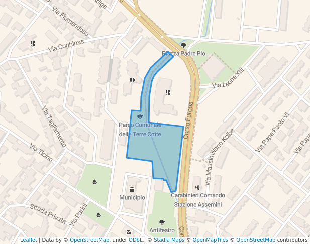 Parco Comunale delle Terre Cotte in Assemini | Map and Routes