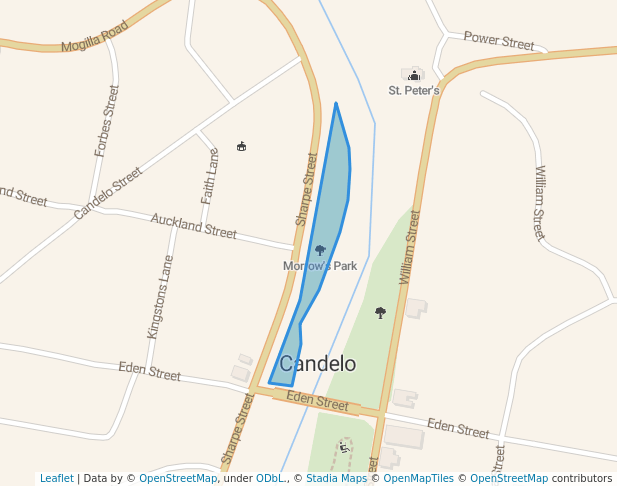 Morrow's Park in Candelo | Map and Routes