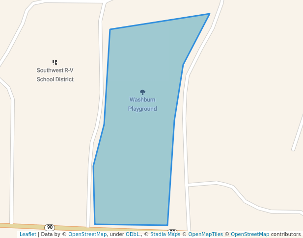 Washburn Playground in Washburn | Map and Routes