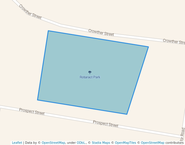 Rotaract Park in Young | Map and Routes