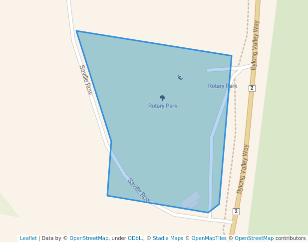 Rotary Park in Kandos | Map and Routes