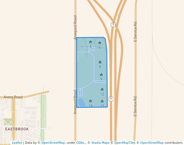 Pacer Park in Regina | Map and Routes