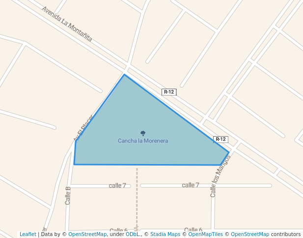 Cancha la Morenera in Cabudare | Map and Routes