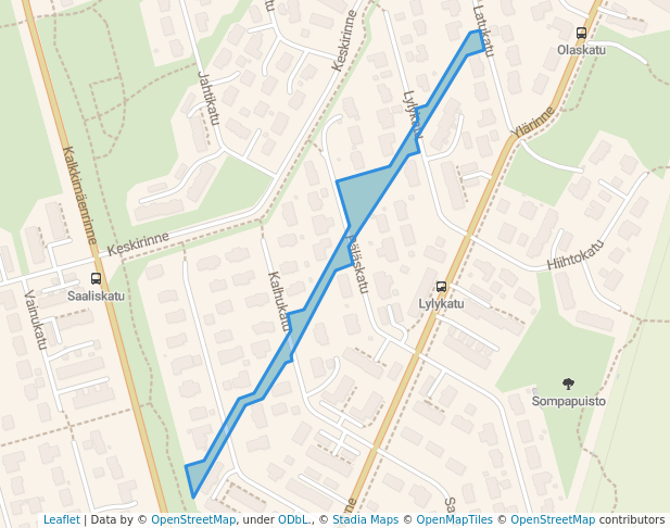 Sivakkapuisto in Kaili | Map and Routes