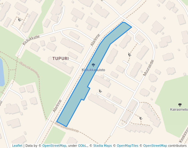 Kiulukkapuisto in Kaili | Map and Routes