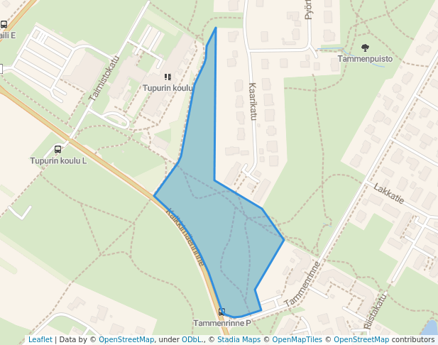 Tammenpuisto in Kaili | Map and Routes