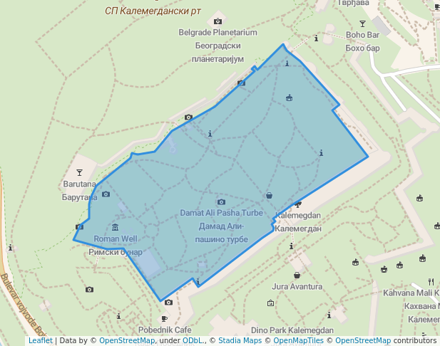 Upper Town in Beograd | Map and Routes