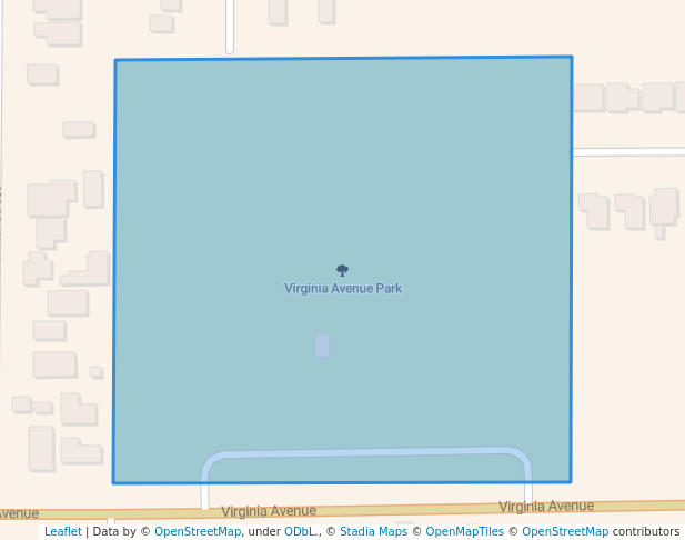 Virginia Avenue Park in Bakersfield | Map and Routes