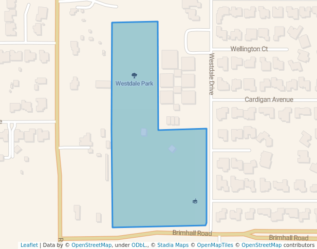 Westdale Park in Bakersfield | Map and Routes