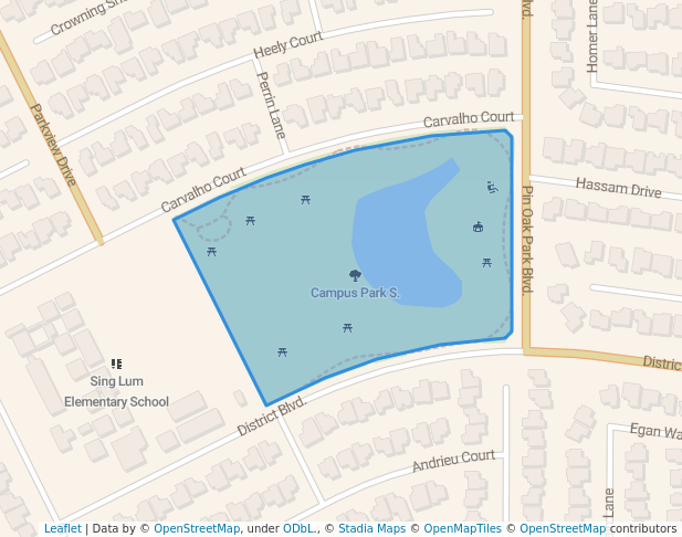 Campus Park S. in Bakersfield | Map and Routes