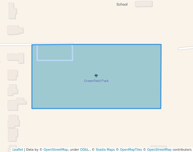 Greenfield Park in Bakersfield | Map and Routes