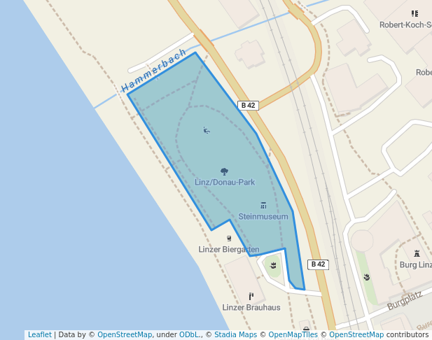 Linz/Danube Park in Linz am Rhein | Map and Routes