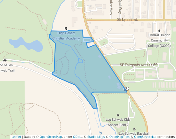 Rimrock Park in Prineville | Map and Routes