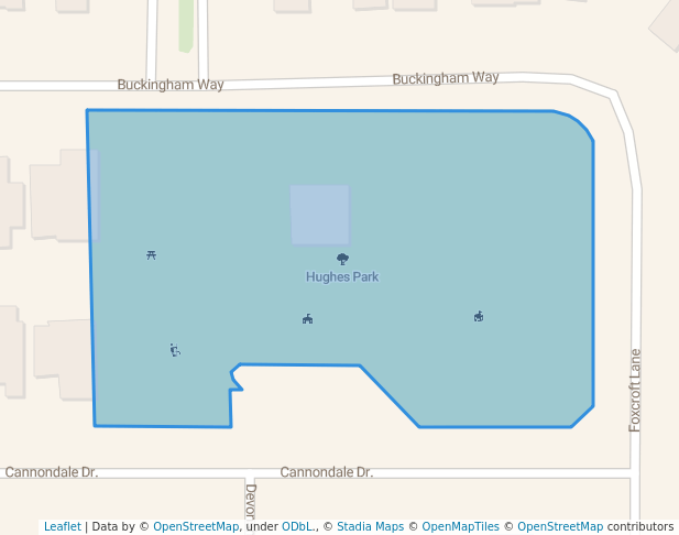 Hughes Park in Bakersfield | Map and Routes
